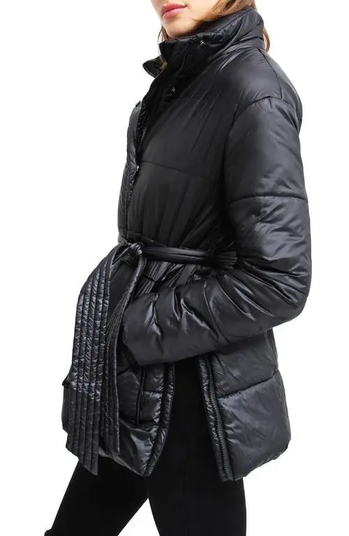 BELLE & BLOOM Moonrise Belted Puffer Jacket