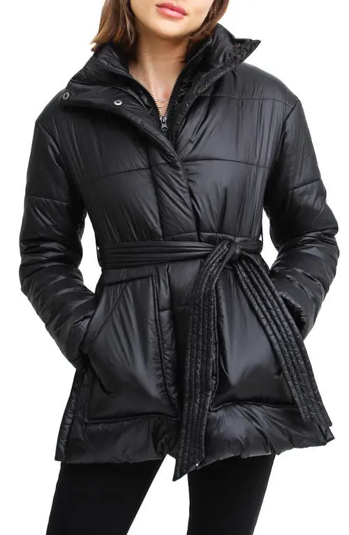 BELLE & BLOOM Moonrise Belted Puffer Jacket