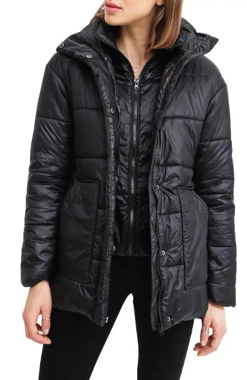 BELLE & BLOOM Moonrise Belted Puffer Jacket