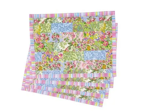 MODERN PRAIRIE Garden Collage Patchwork Placemats