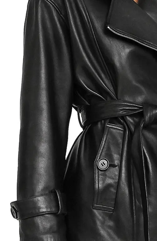 BELLE & BLOOM Bff Belted Leather Jacket