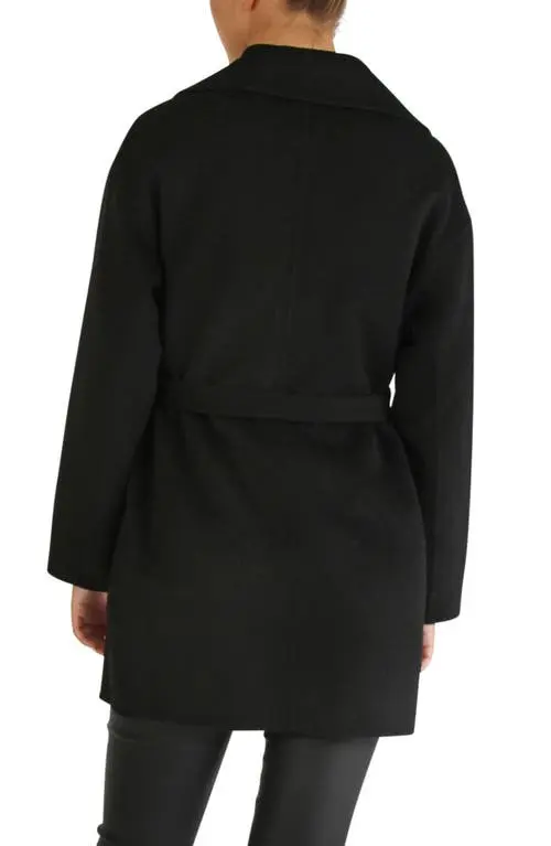 BELLE & BLOOM Eternal Flame Tie Waist Wool Blend Coat