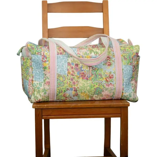 MODERN PRAIRIE Garden Collage Patchwork Duffle Bag