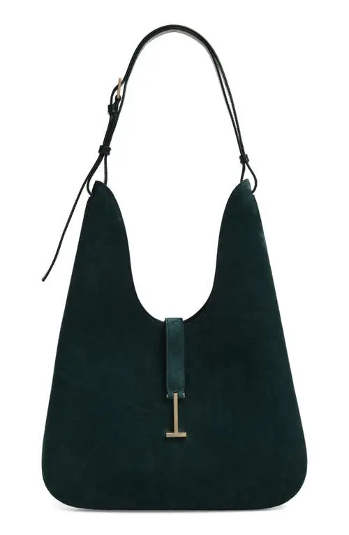 TOM FORD Medium Kara Smooth Suede Hobo Bag