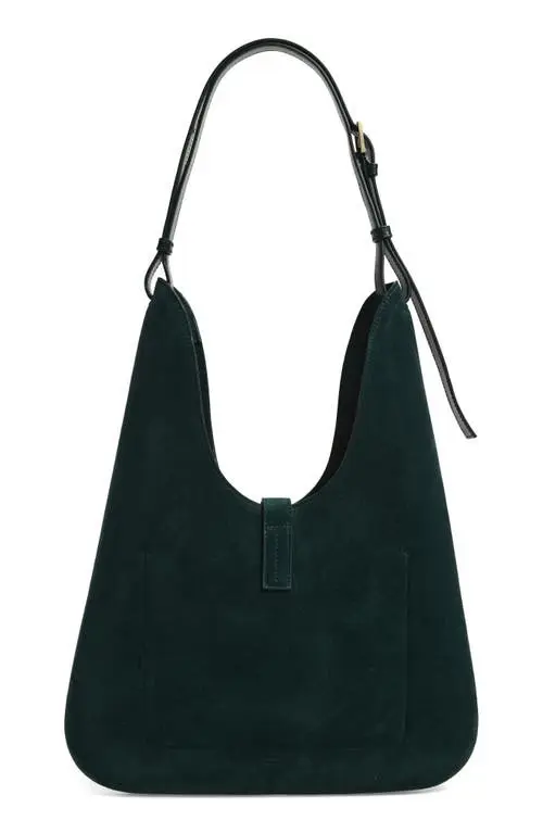 TOM FORD Medium Kara Smooth Suede Hobo Bag