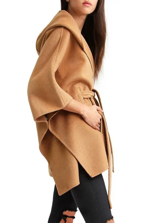 BELLE & BLOOM Jackson Landing Wool Blend Cape Coat