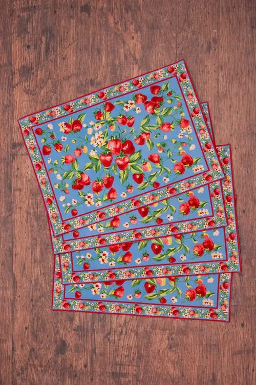 MODERN PRAIRIE Strawberry Magic Placemats