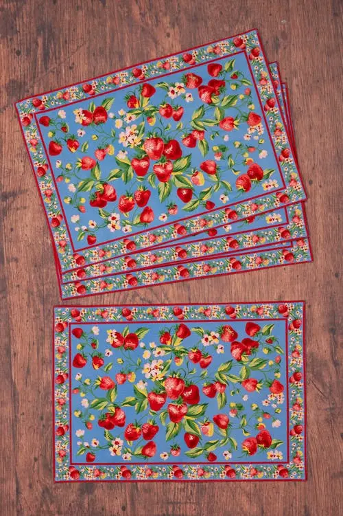 MODERN PRAIRIE Strawberry Magic Placemats