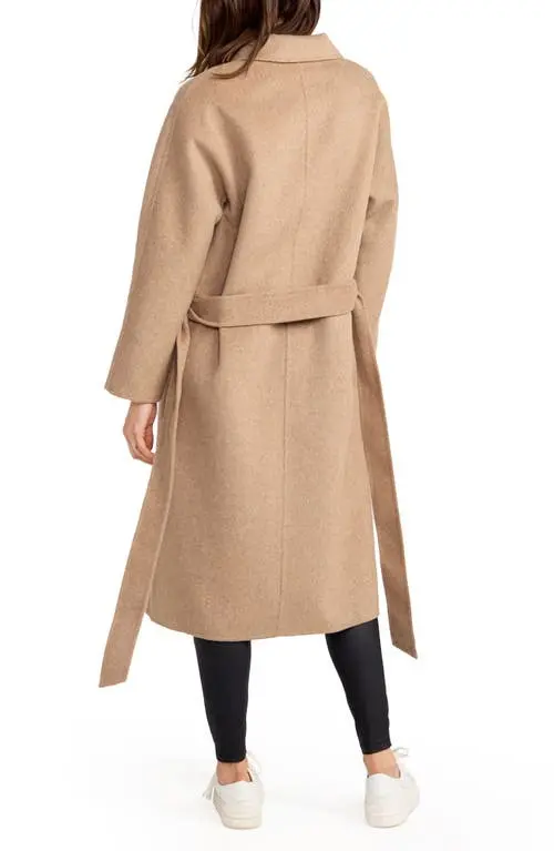 BELLE & BLOOM Standing Still Belted Wool Blend C