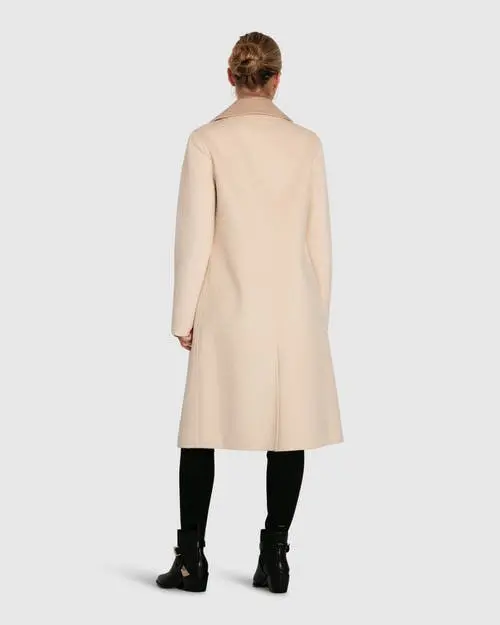 BELLE & BLOOM Lexington Two-tone Wool Blend Coat