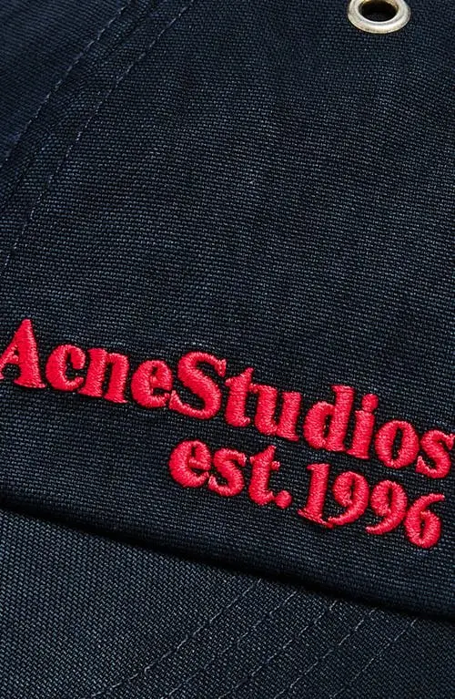 Acne Studios Waxed Canvas Baseball Cap