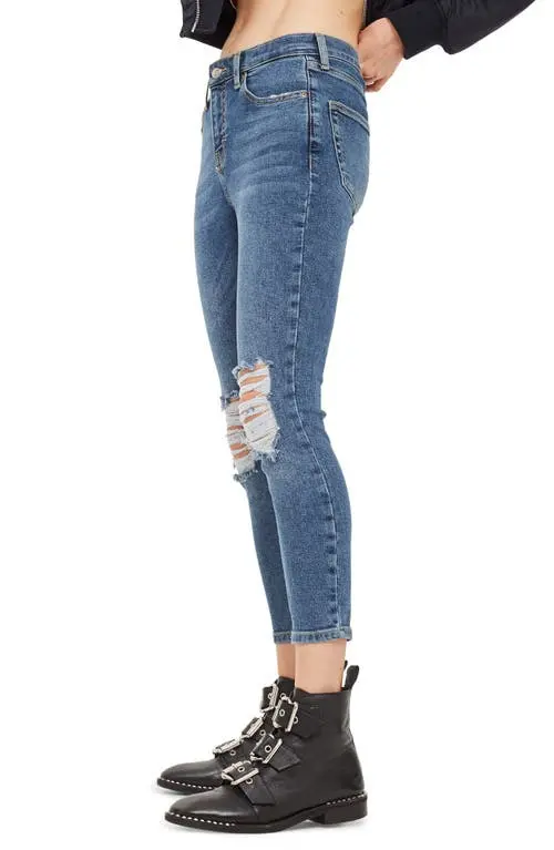 Topshop Jamie Petite Ripped Jeans