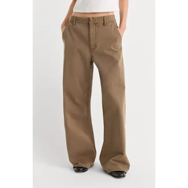 Good American Low Slung Baggy Trousers