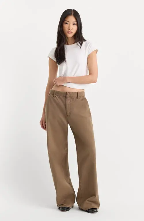 Good American Low Slung Baggy Trousers