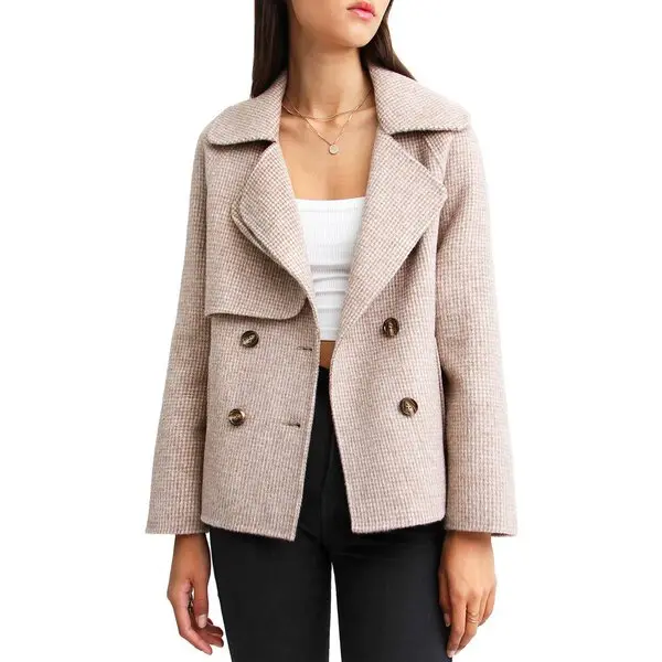BELLE & BLOOM I'm Yours Wool Blend Peacoat