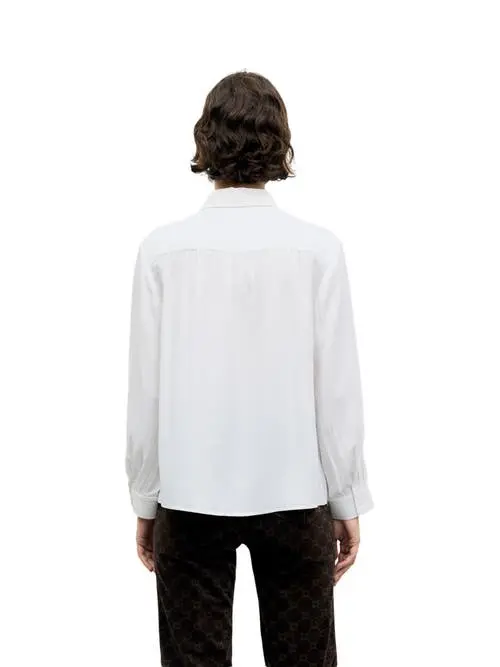Gerard Darel Lilie Pleat Detail Shirt - Ecru