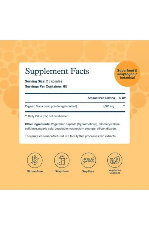 YOUTHEORY Maca Root Natural Energy Menopause Support Supplement 120 Vegetarian Capsules