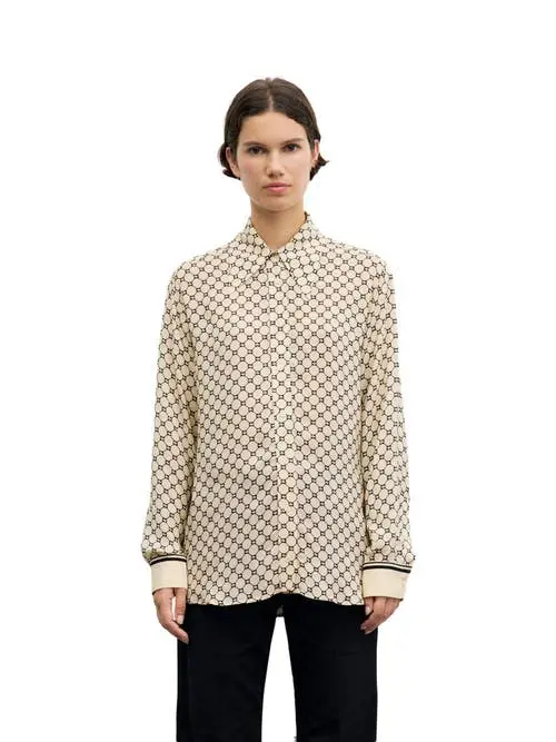 Gerard Darel Jimi Geometric Fluid Shirt