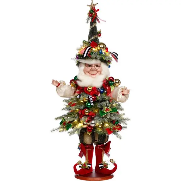 MARK ROBERTS Christmas Tree Elf With Lights