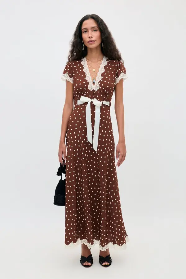 Rixo Marlice Layla Dot Regular - Brown