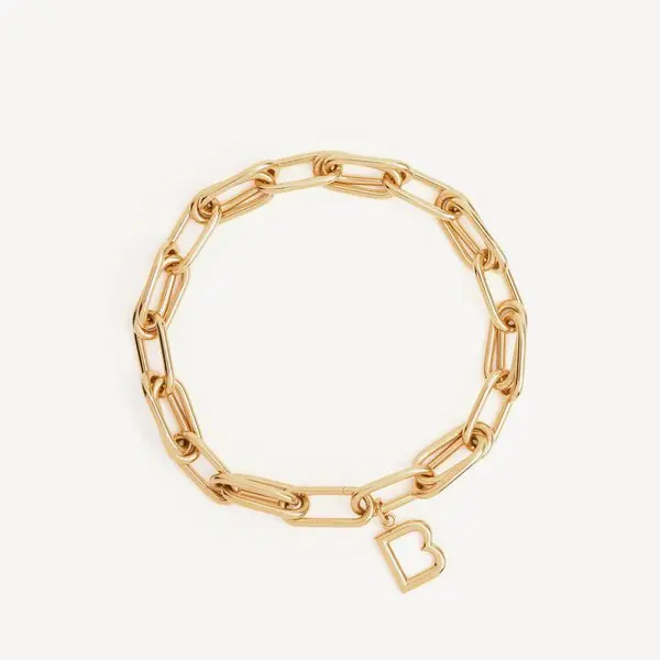 Balenciaga B Link Necklace - Gold