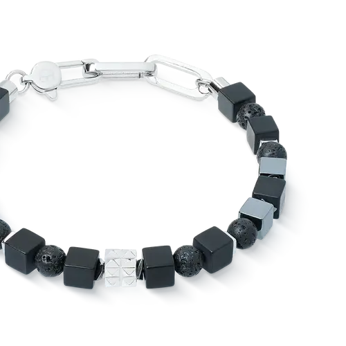 COEUR DE LION Silver Bracelet With Mixed Elements