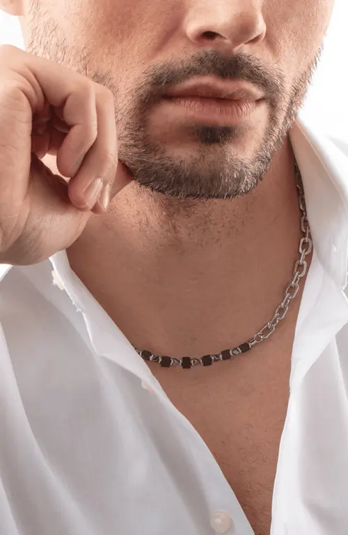 COEUR DE LION Cubes Fusion Link Chain Necklace