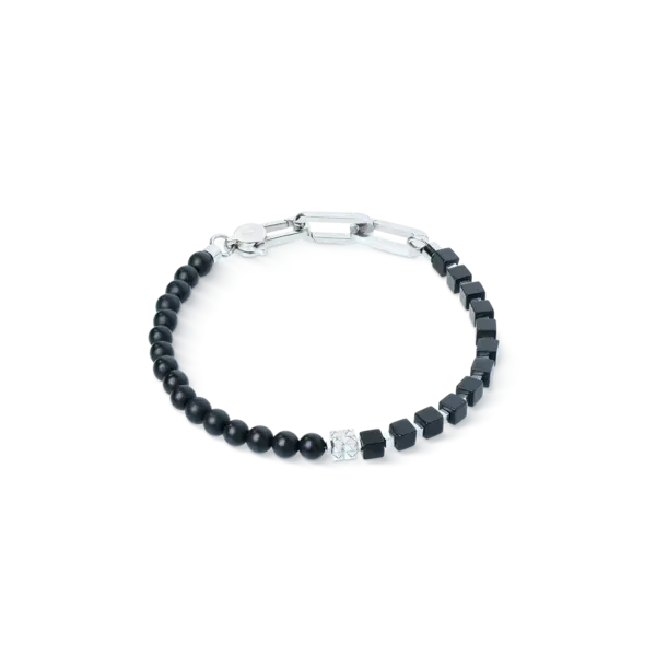 COEUR DE LION Spikes Fusion Onyx And Silver Bracelet - Black