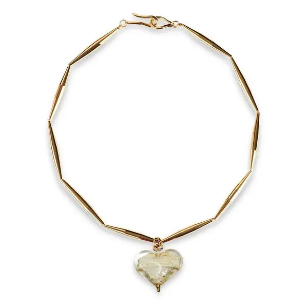 Tohum Design Neutrals Cuore Necklace – Tiramisu - Gold