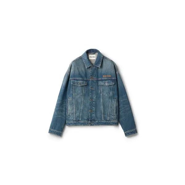 Miu Miu Denim Blouson Jacket