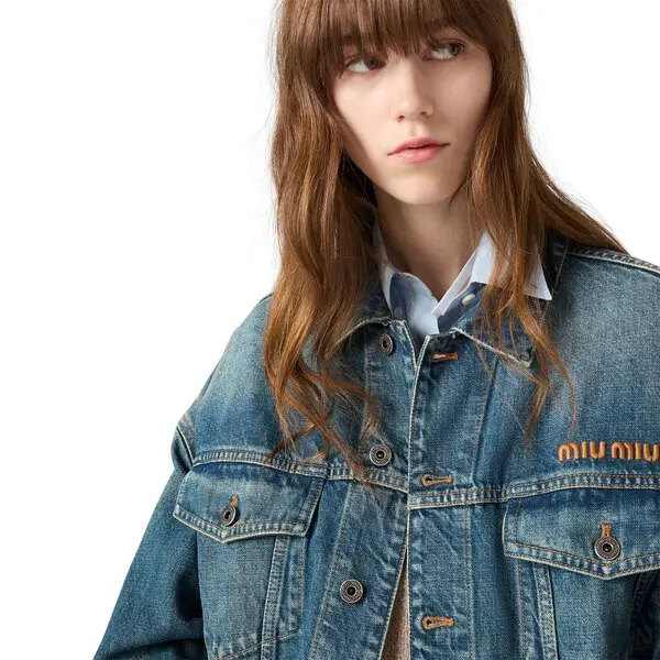 Miu Miu Denim Blouson Jacket