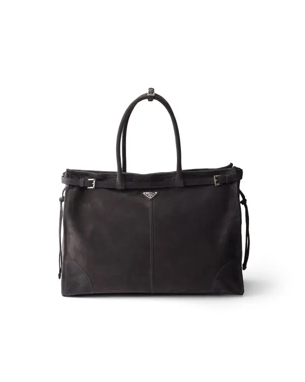 Prada Bonnie Suede Tote Bag
