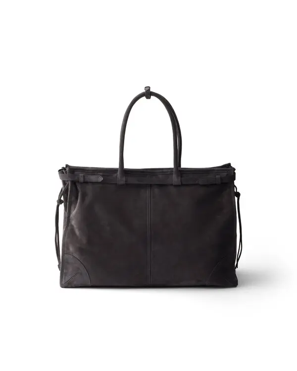 Prada Bonnie Suede Tote Bag