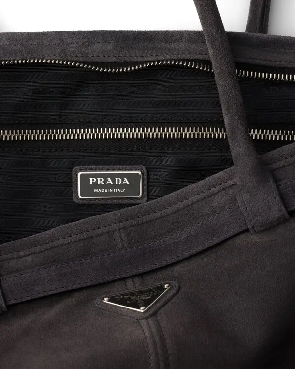 Prada Bonnie Suede Tote Bag