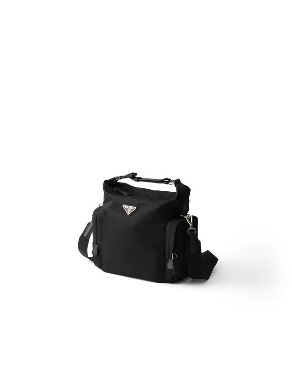 Prada Re-nylon And Saffiano Leather Shoulder Bag