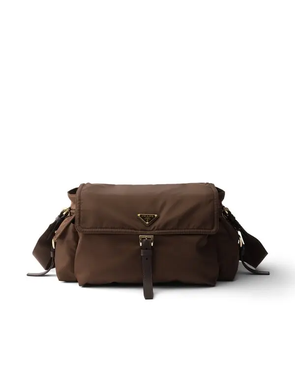 Prada Explore Large Re-nylon Shoulder Bag With Flap