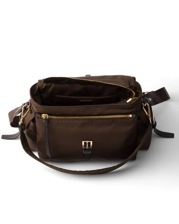 Prada Explore Large Re-nylon Shoulder Bag With Flap
