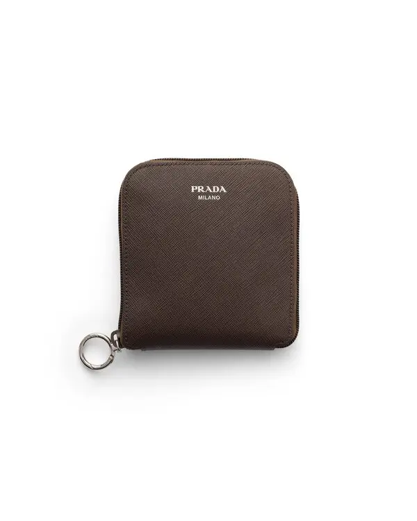 Prada Saffiano Leather Pendant With Re-nylon Tote Bag