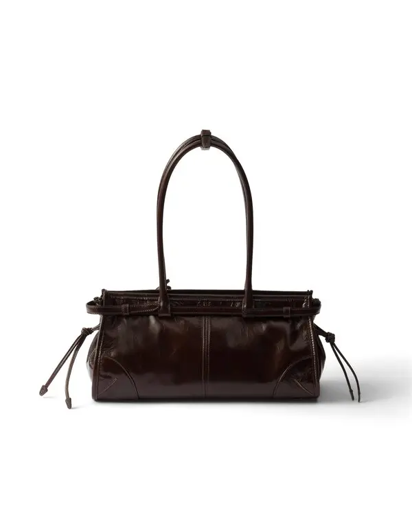 Prada Bonnie Medium Leather Bag - Brown