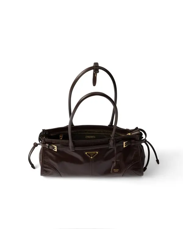 Prada Bonnie Medium Leather Bag - Brown