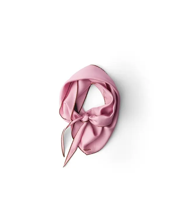 Prada Printed Twill Scarf