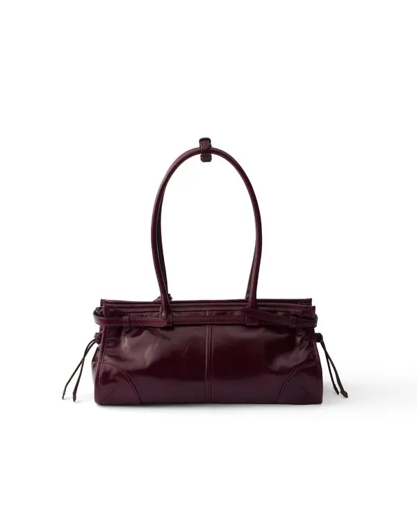 Prada Bonnie Medium Leather Bag - Red