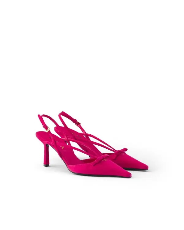Prada Suede Slingback Pumps