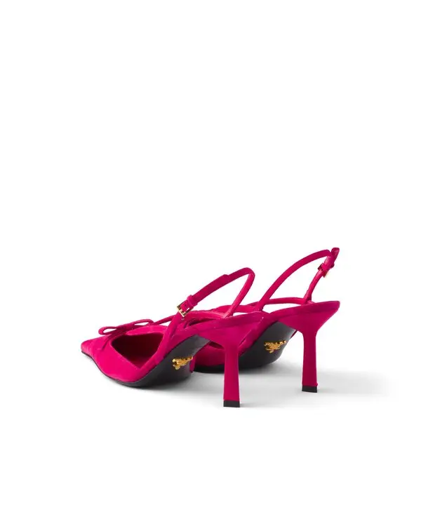 Prada Suede Slingback Pumps