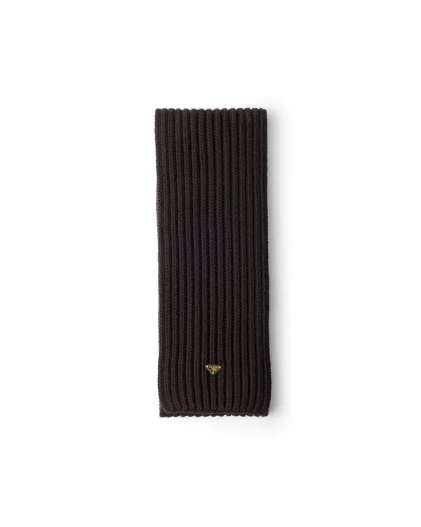 Prada Wool Scarf - Brown