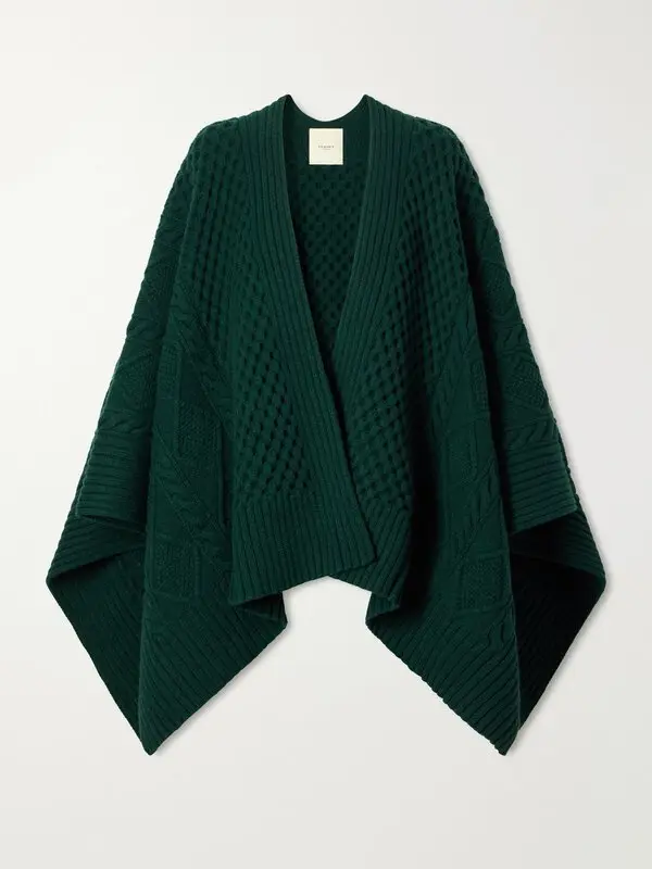 Purdey Lammer Muir Wool And Cashmere-blend Cape