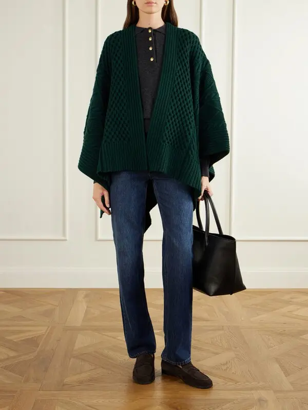 Purdey Lammer Muir Wool And Cashmere-blend Cape