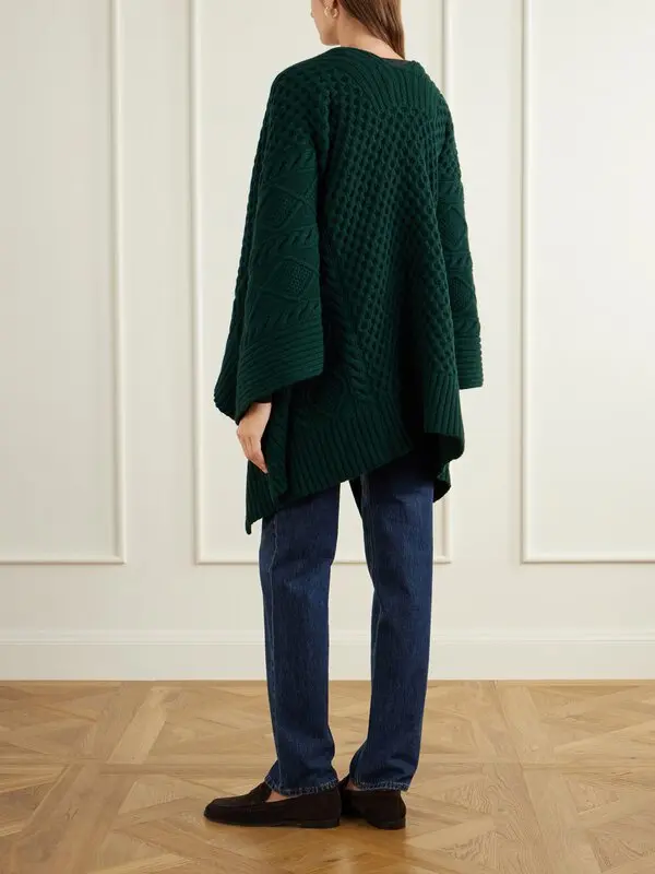 Purdey Lammer Muir Wool And Cashmere-blend Cape
