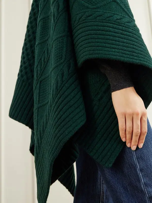 Purdey Lammer Muir Wool And Cashmere-blend Cape
