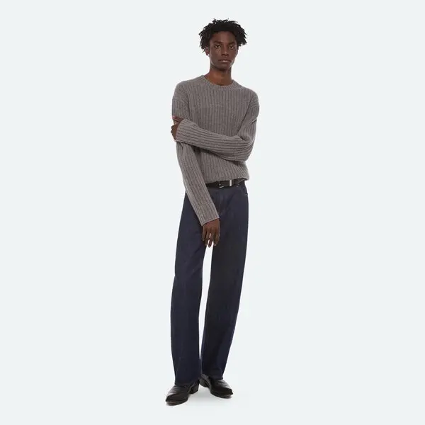 Helmut Lang Rib Crew - Mid Grey